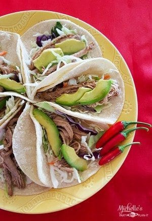 Easy Slow-Cooker Marinated Pork Soft Tacos | Dinner in a Cinch ...