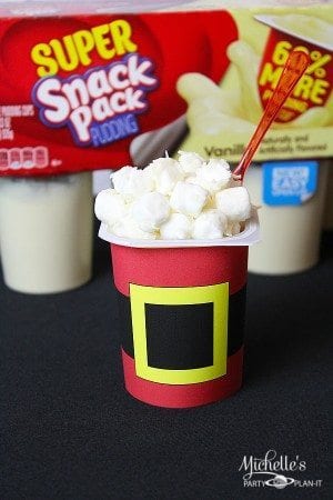 Ho, Ho, Ho! It's An Easy Santa Party with Snack Pack Pudding Cups ...