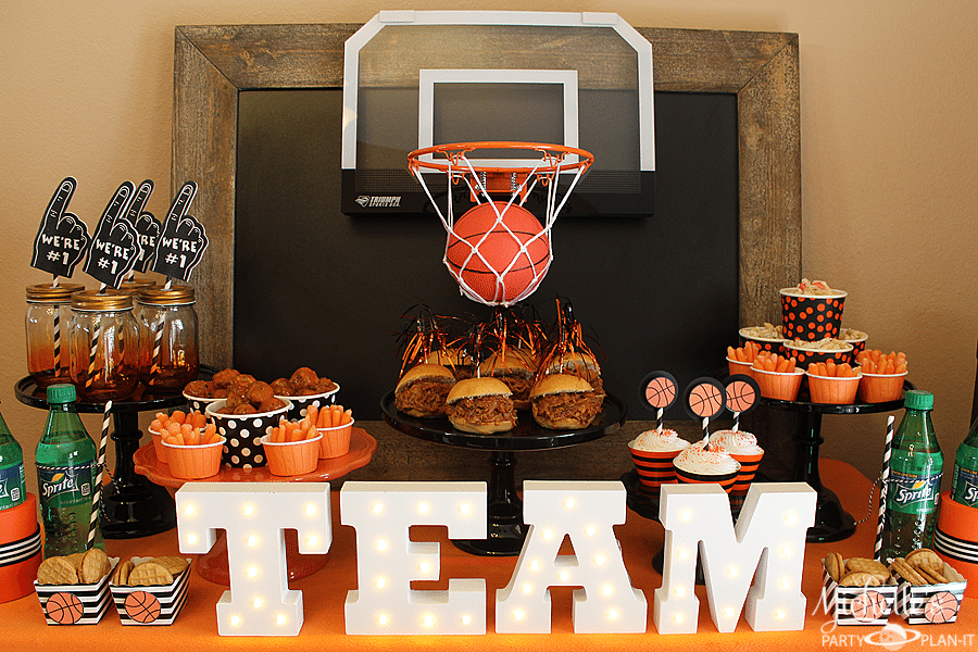 Basketball Party Idea March Maddness Themed Food Mini Basketball 