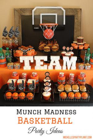 Basketball Party Idea: March Maddness Themed Food & Mini Basketball ...