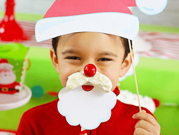 Easy Santa Cookie Photo Props - Michelle's Party Plan-It