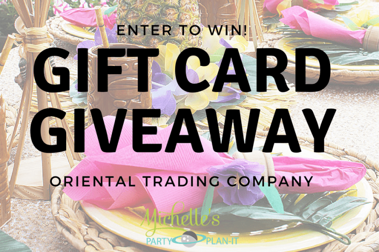 Oriental Trading Company Gift Card Giveaway - Michelle's Party Plan-It