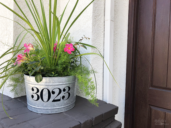 Add Curb Appeal in less than 20 Minutes - DIY Address Planter