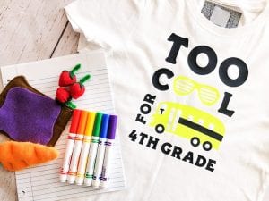 Easy DIY Back to School T-Shirt and Lunch Bag with Cricut - Michelle's ...