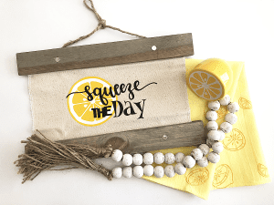 DIY Squeeze the Day Lemonade Stand Banner - Michelle's Party Plan-It