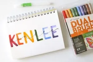 Easy Ombre Word Art with DecoArt - Michelle's Party Plan-It