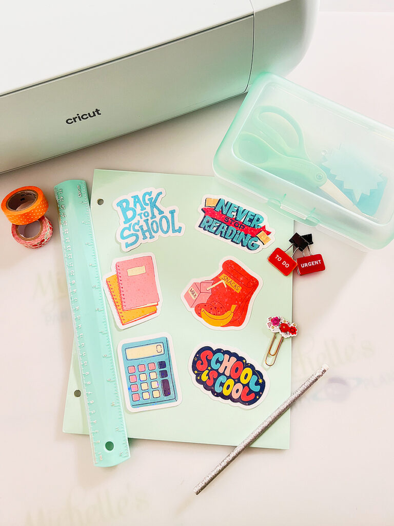 Back To School Stickers with Cricut - Michelle's Party Plan-It
