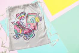 How to Sublimate a Glitter Drawstring Backpack - Michelle's Party Plan-It