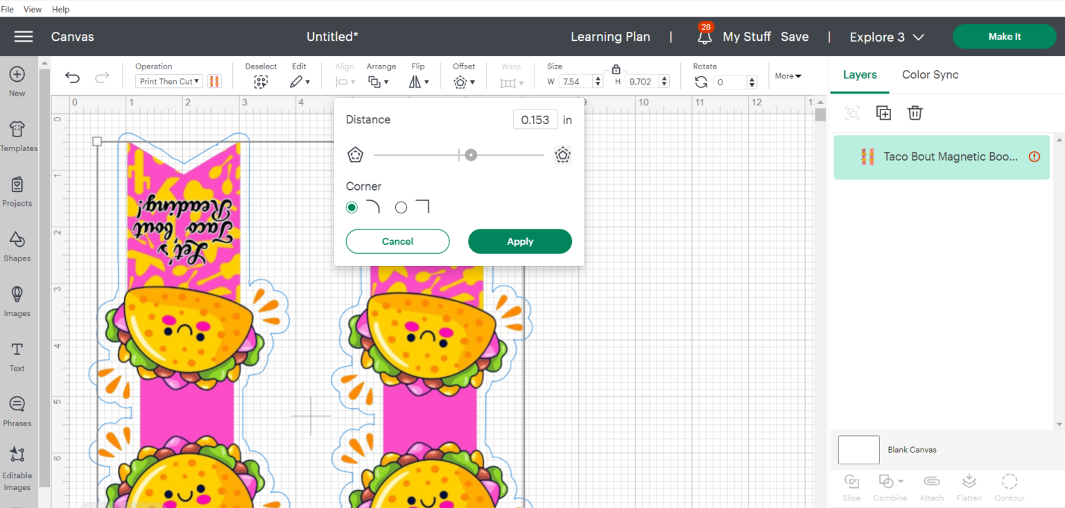Let's Taco 'bout Reading DIY Magnetic Bookmarks - Michelle's Party Plan-It