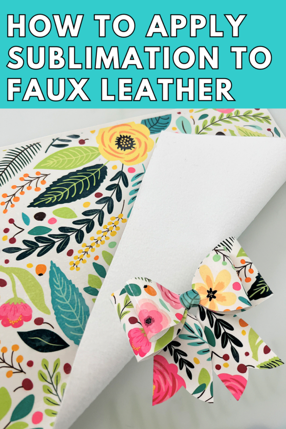 How to Apply Sublimation to Faux Leather - Michelle's Party Plan-It