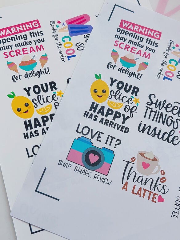 Cricut Printable Sticker Paper Comparison - Michelle's Party Plan-It