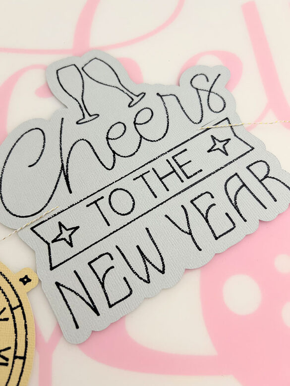 Easy NYE Banner with Cricut - Michelle's Party Plan-It