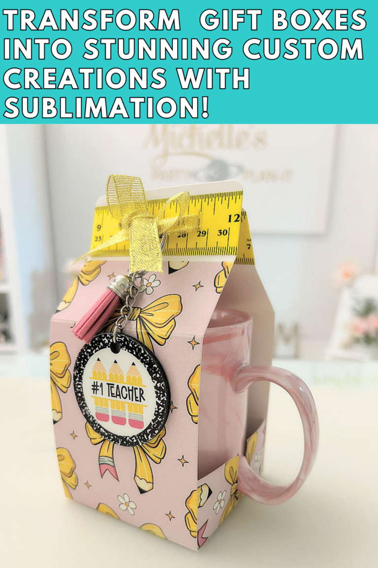 DIY Mug Gift Boxes with Sublimation - Michelle's Party Plan-It