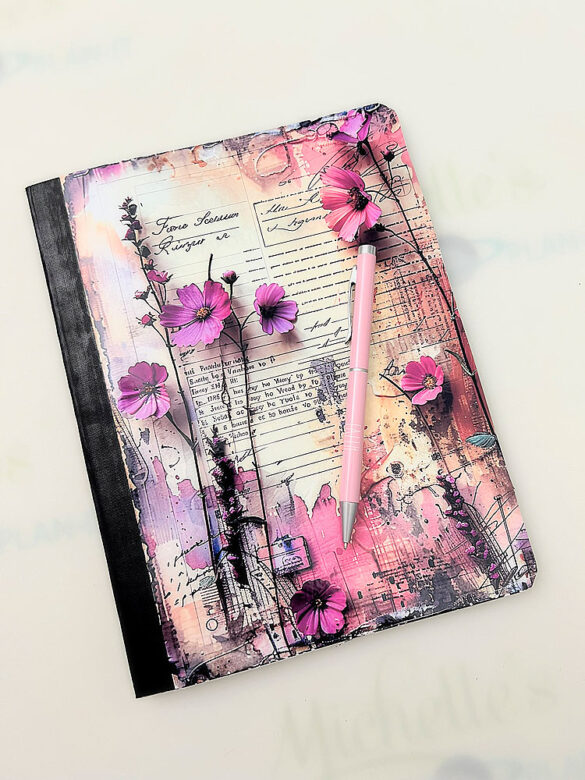 How to Cover a Composition Notebook with Printable Vinyl Sticker Paper ...