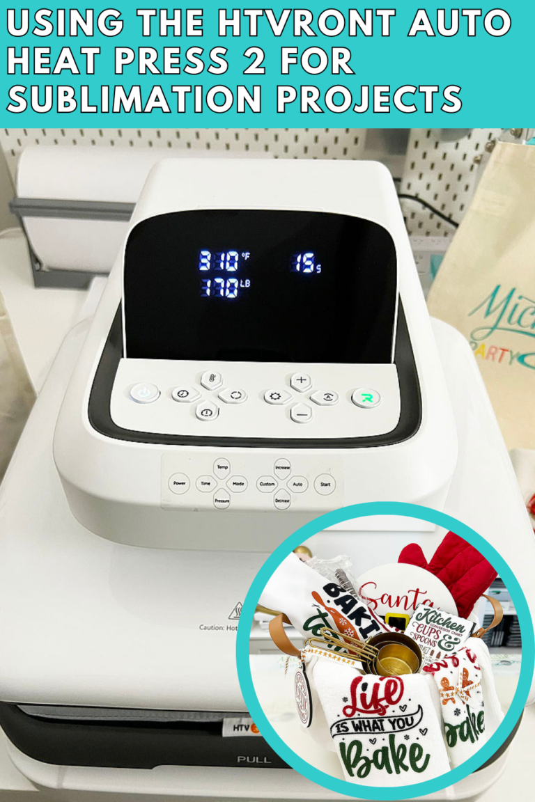 Using the HTVRONT Auto Heat Press 2 for Sublimation Projects - Michelle ...