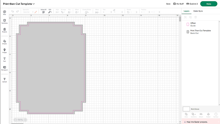 How to Use Cricut Design Space Print Then Cut Feature - Michelle's ...
