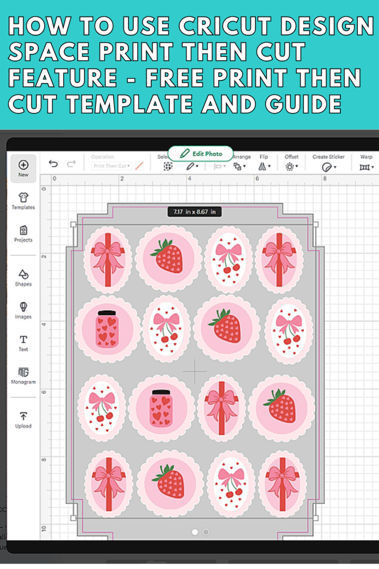 How to Use Cricut Design Space Print Then Cut Feature - Michelle's ...