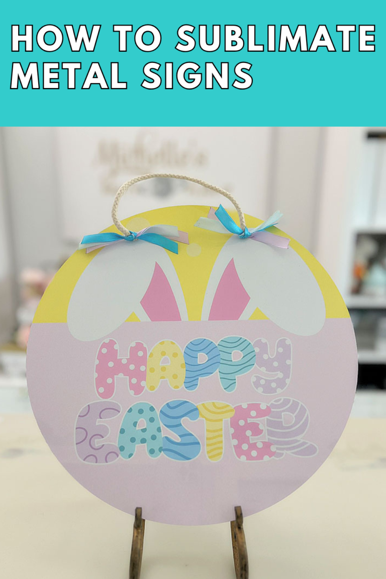 How to Sublimate Metal Signs - Michelle's Party Plan-It