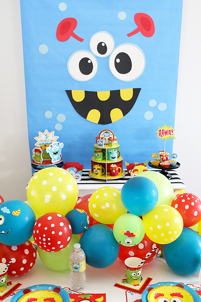 Mini Monster 1st Birthday Party Ideas - Michelle's Party Plan-It